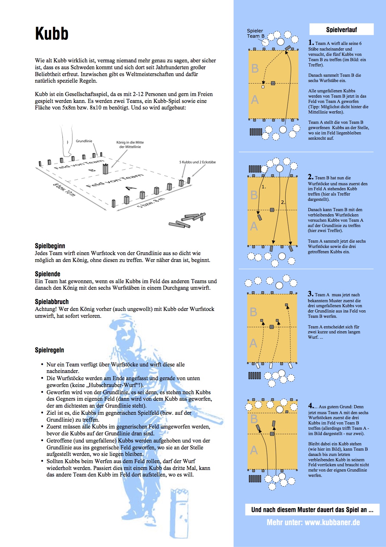 Anleitung Kubb